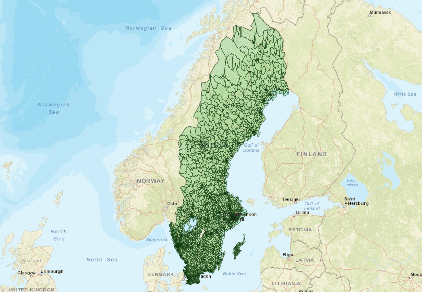 Administrativa gränser och indelningar i Sverige | Kartanalys